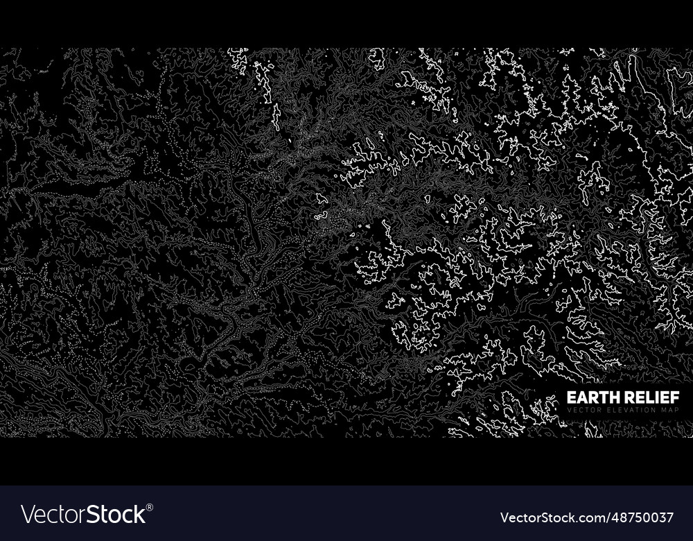 Abstract earth relief map generated Royalty Free Vector