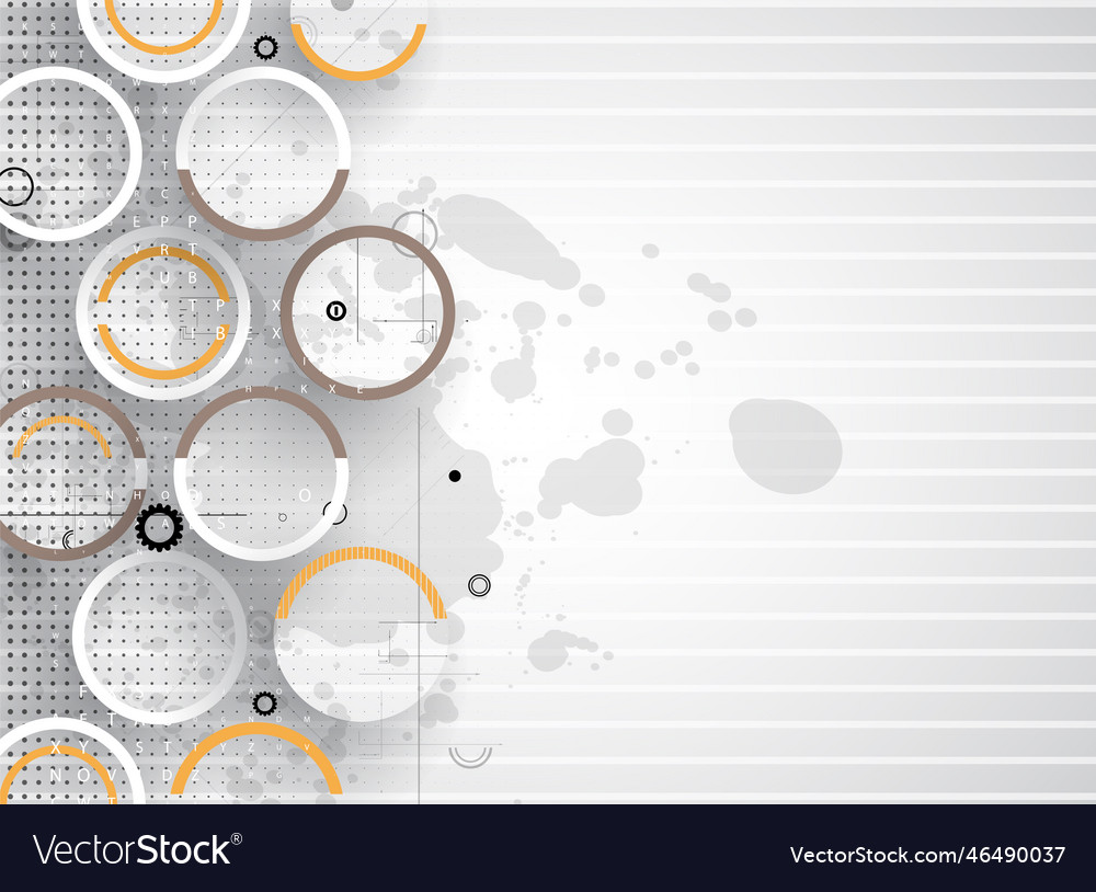 Abstract Hexagon Background Technology Polygonal Vector Image