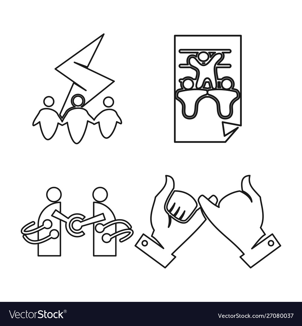 Bolt paper technology commitment teamwork Vector Image