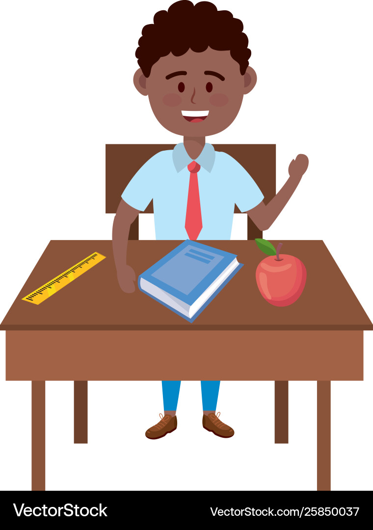Boy kid school design Royalty Free Vector Image