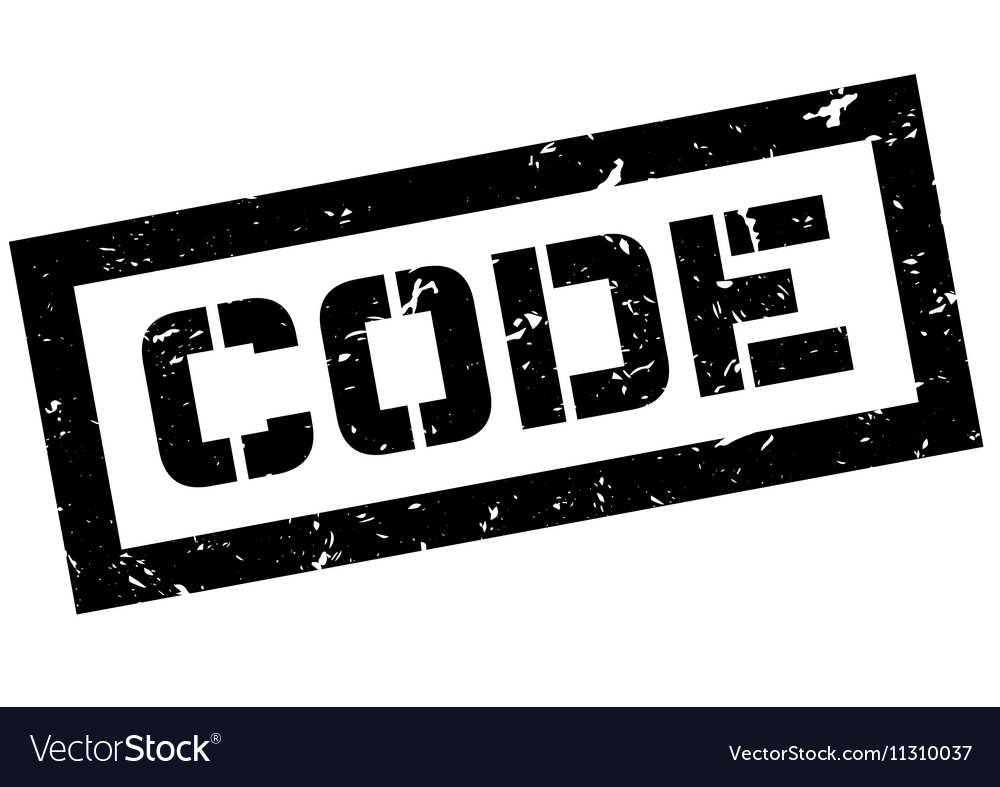 Code rubber stamp Royalty Free Vector Image - VectorStock