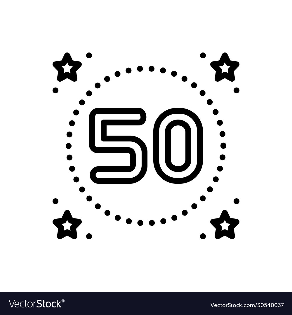 Fifty Royalty Free Vector Image - VectorStock