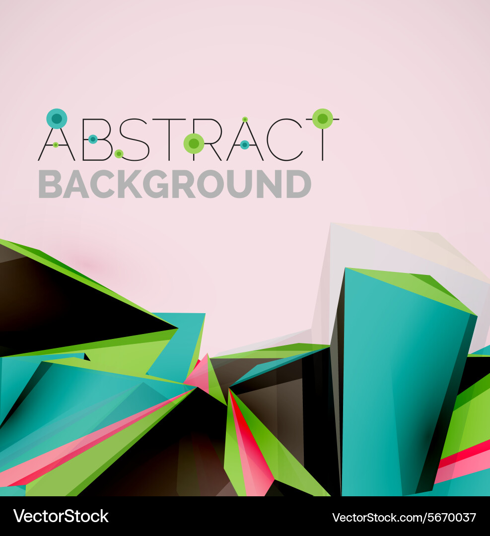 Geometric shapes in the air abstract Royalty Free Vector