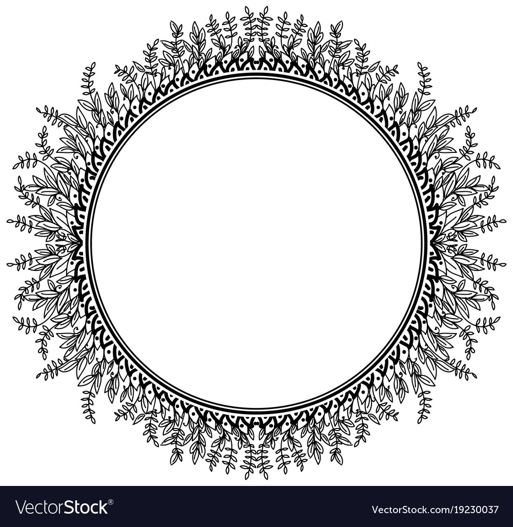 Leaf frame Royalty Free Vector Image - VectorStock