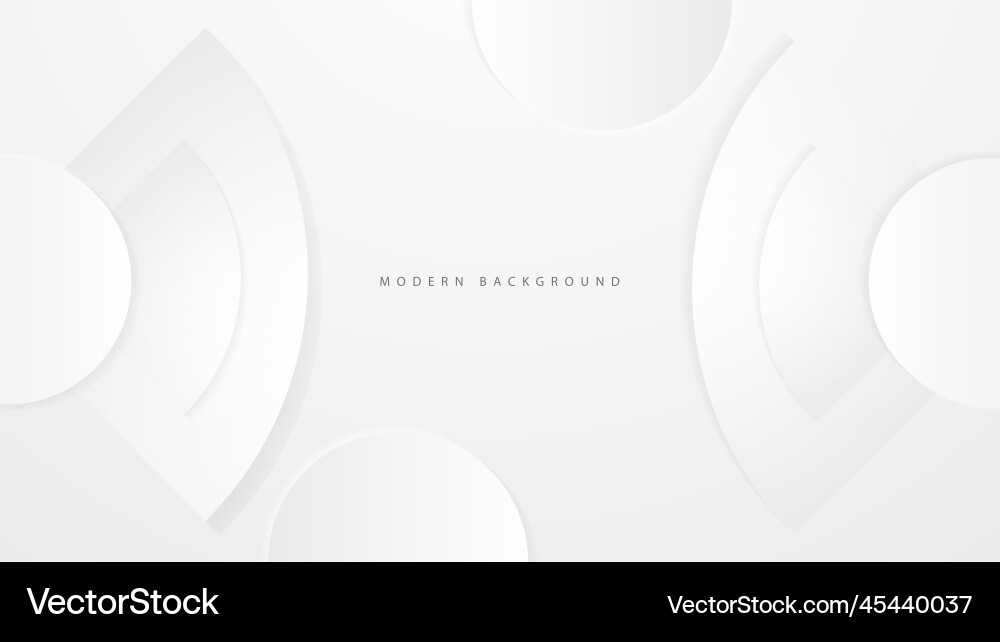 Modern white and grey background design Royalty Free Vector