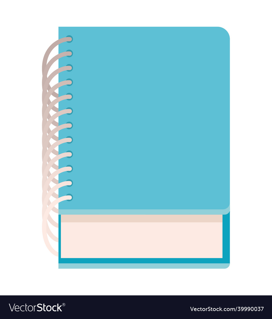 Nice ringed notebook Royalty Free Vector Image