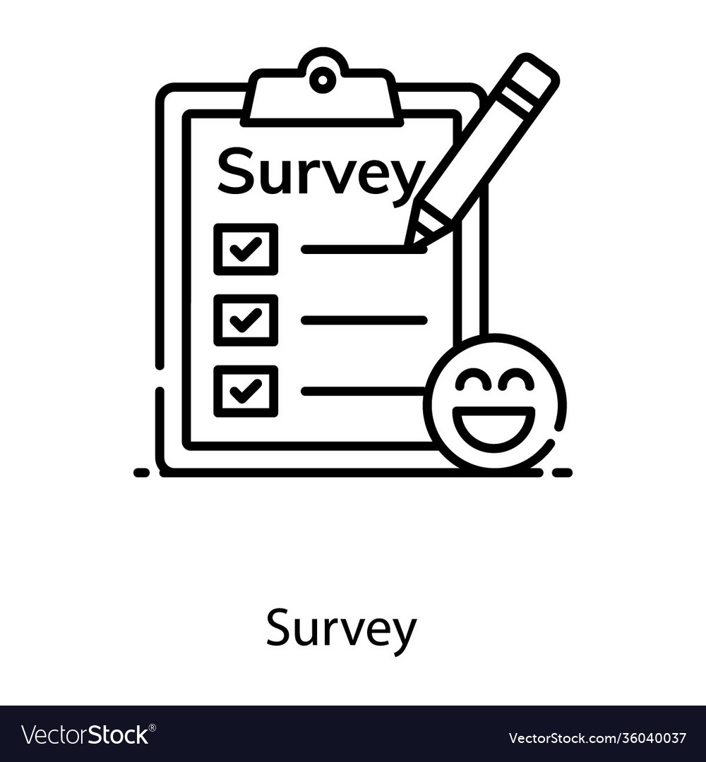 Survey Royalty Free Vector Image - VectorStock