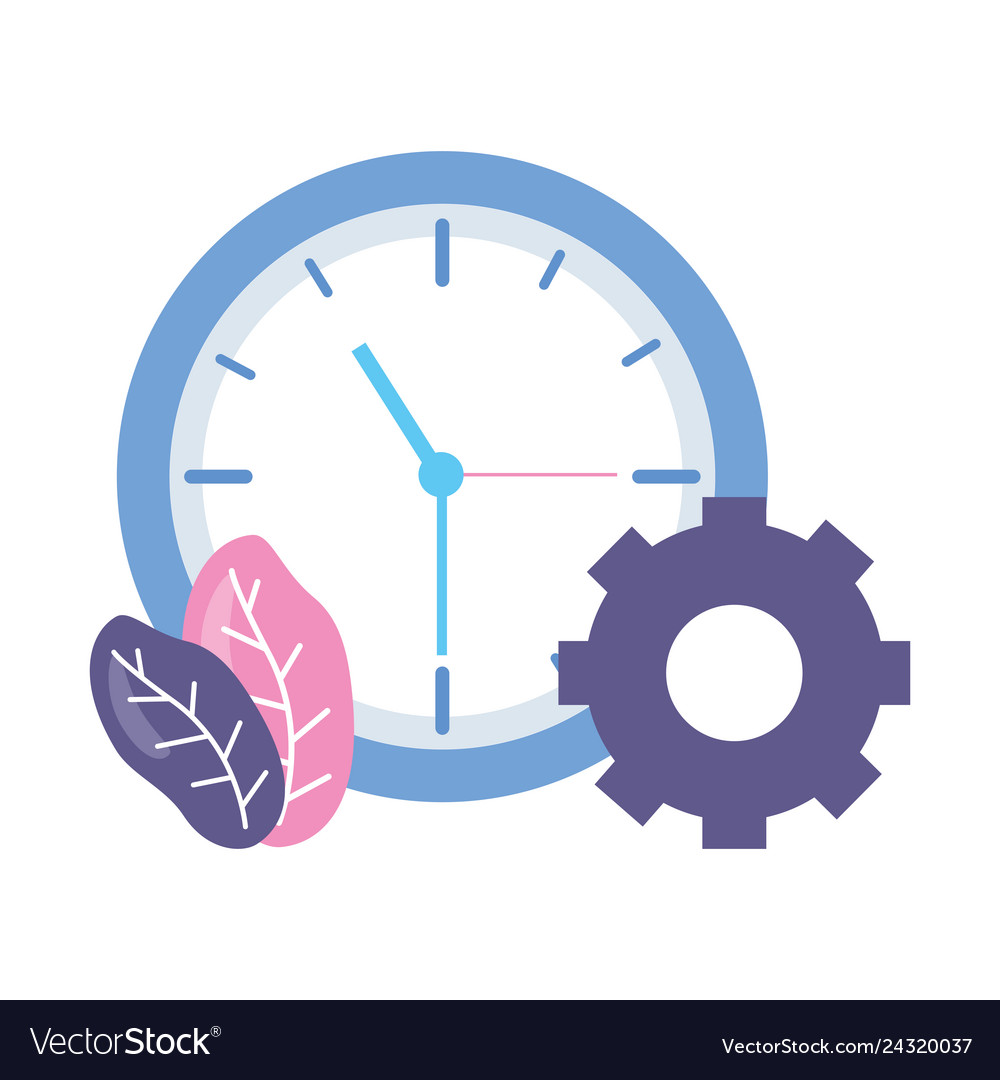 Work clock bulb Royalty Free Vector Image - VectorStock