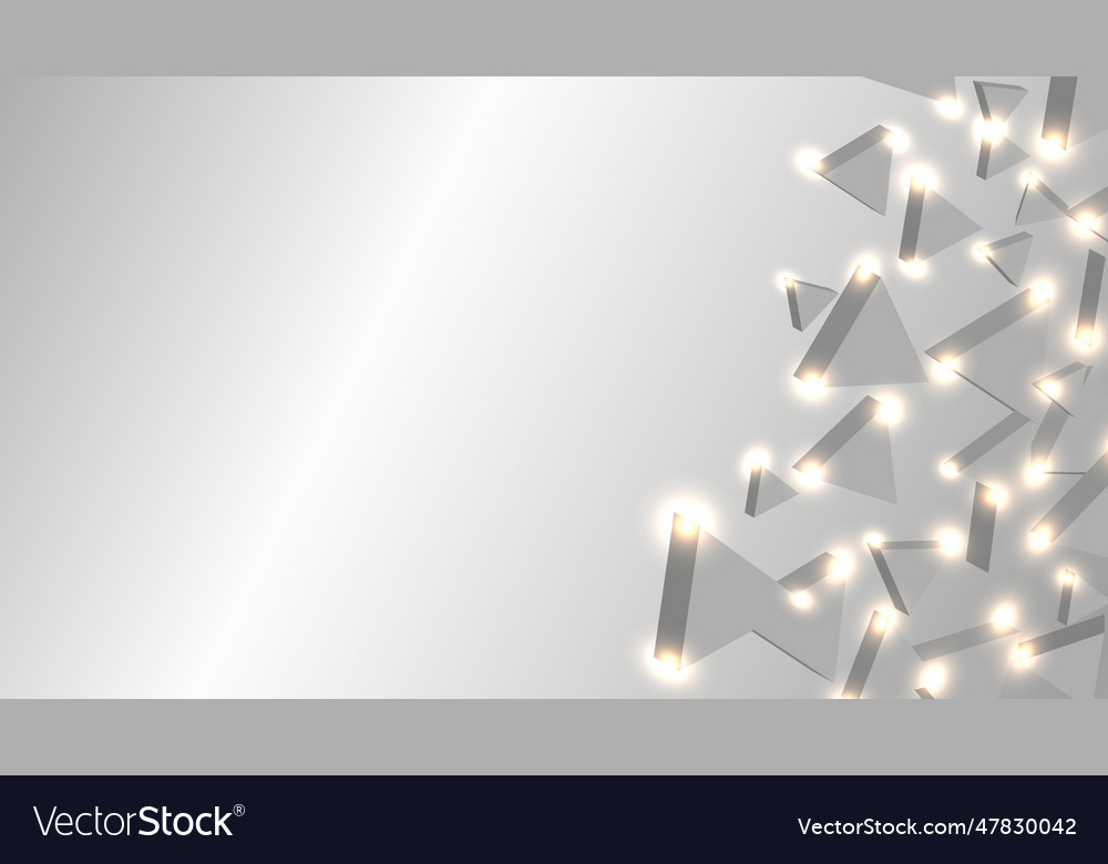 Abstract triangle pattern luxury silver Royalty Free Vector