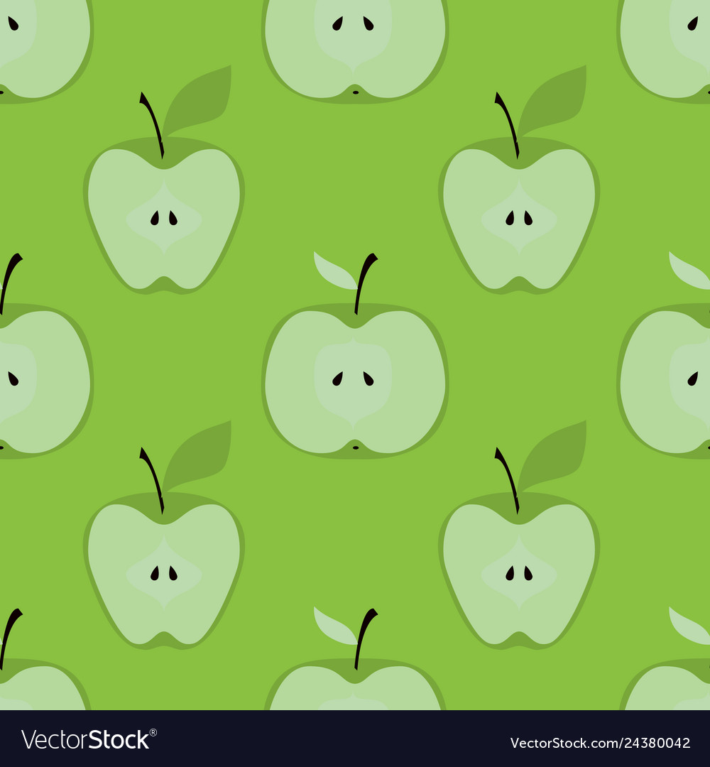 Apple simple pattern Royalty Free Vector Image