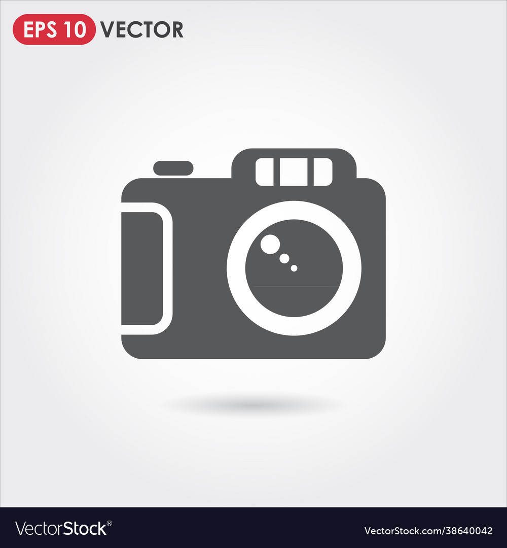 Camera single icon Royalty Free Vector Image - VectorStock