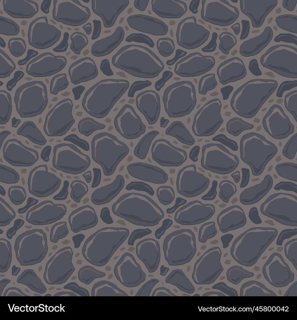Cartoon game texture rocks dirt and ground Vector Image