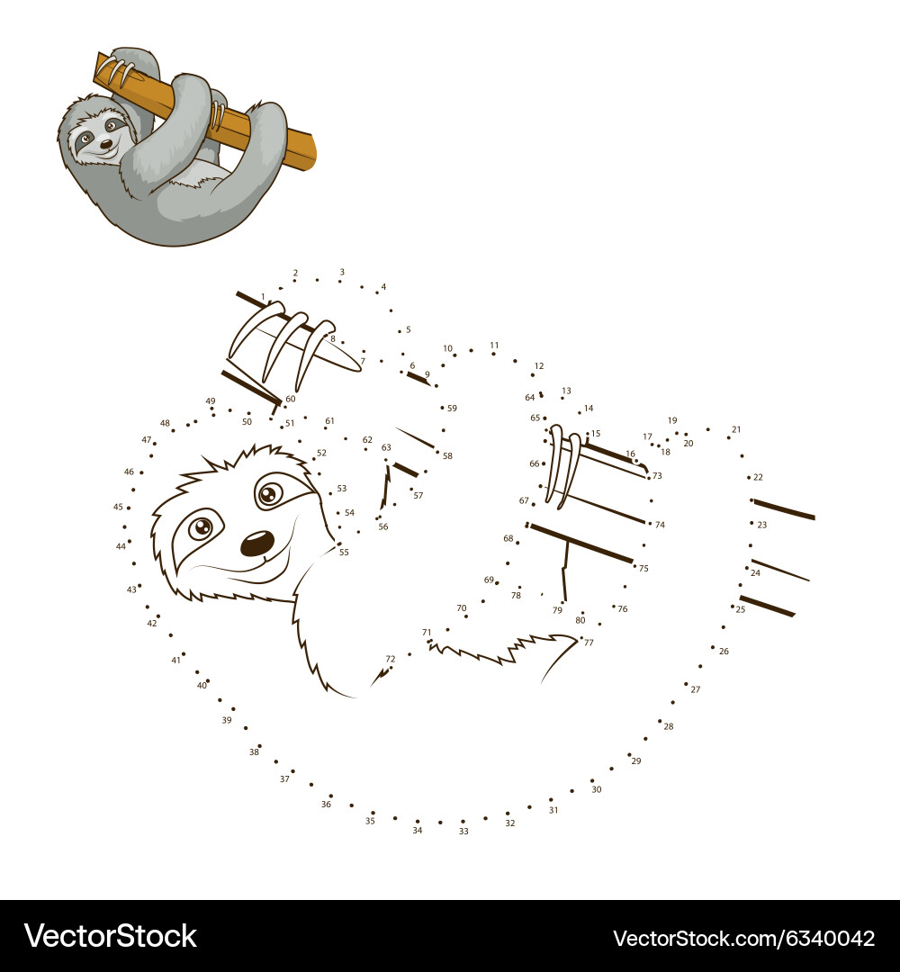 Draw the animal bull educational game Royalty Free Vector