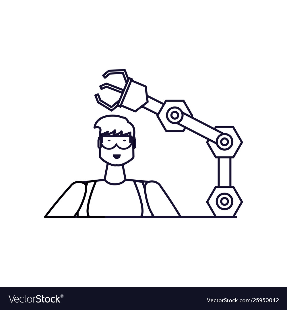 Isolated avatar professional worker design Vector Image
