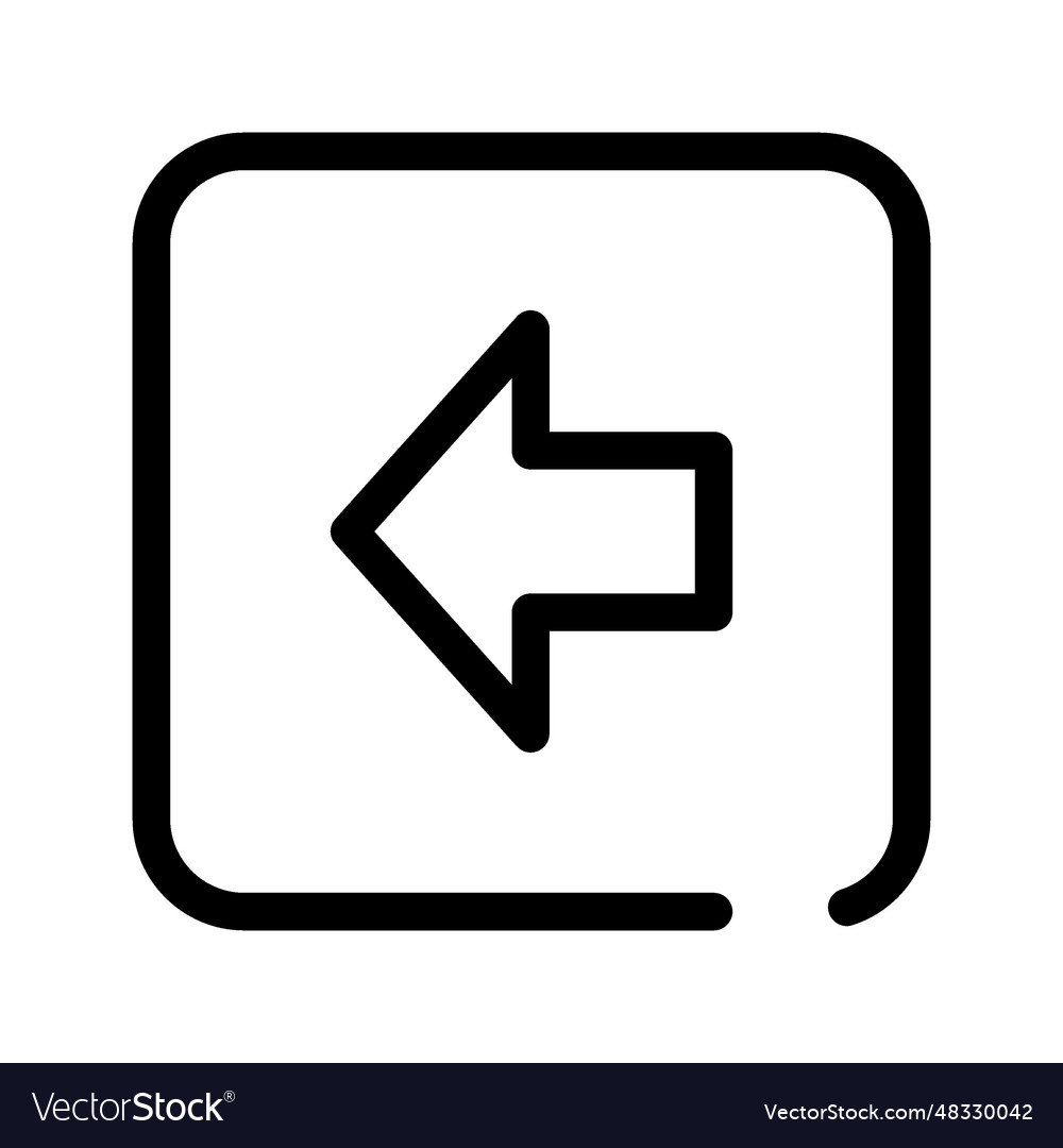 Left icon Royalty Free Vector Image - VectorStock