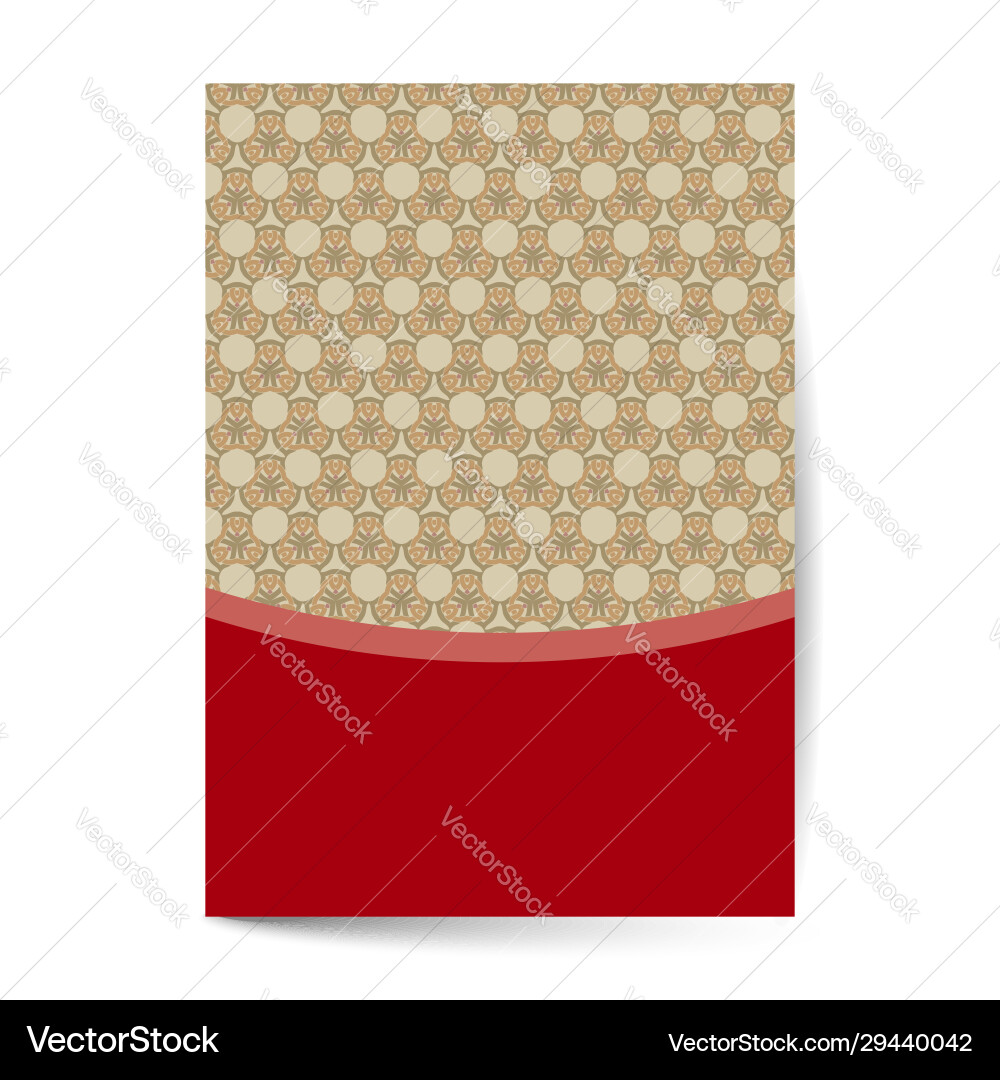 Luxury premium cover page design for menu Vector Image