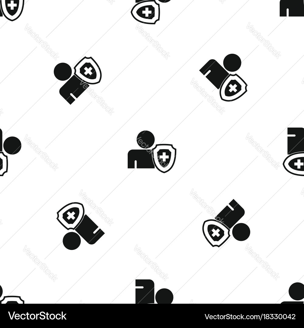 Person and medical cross protection shield pattern