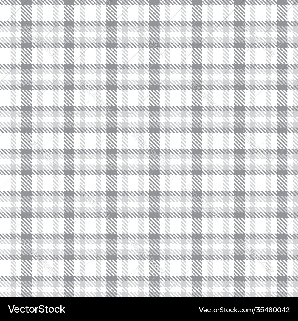 White asymmetric plaid textured seamless pattern Vector Image