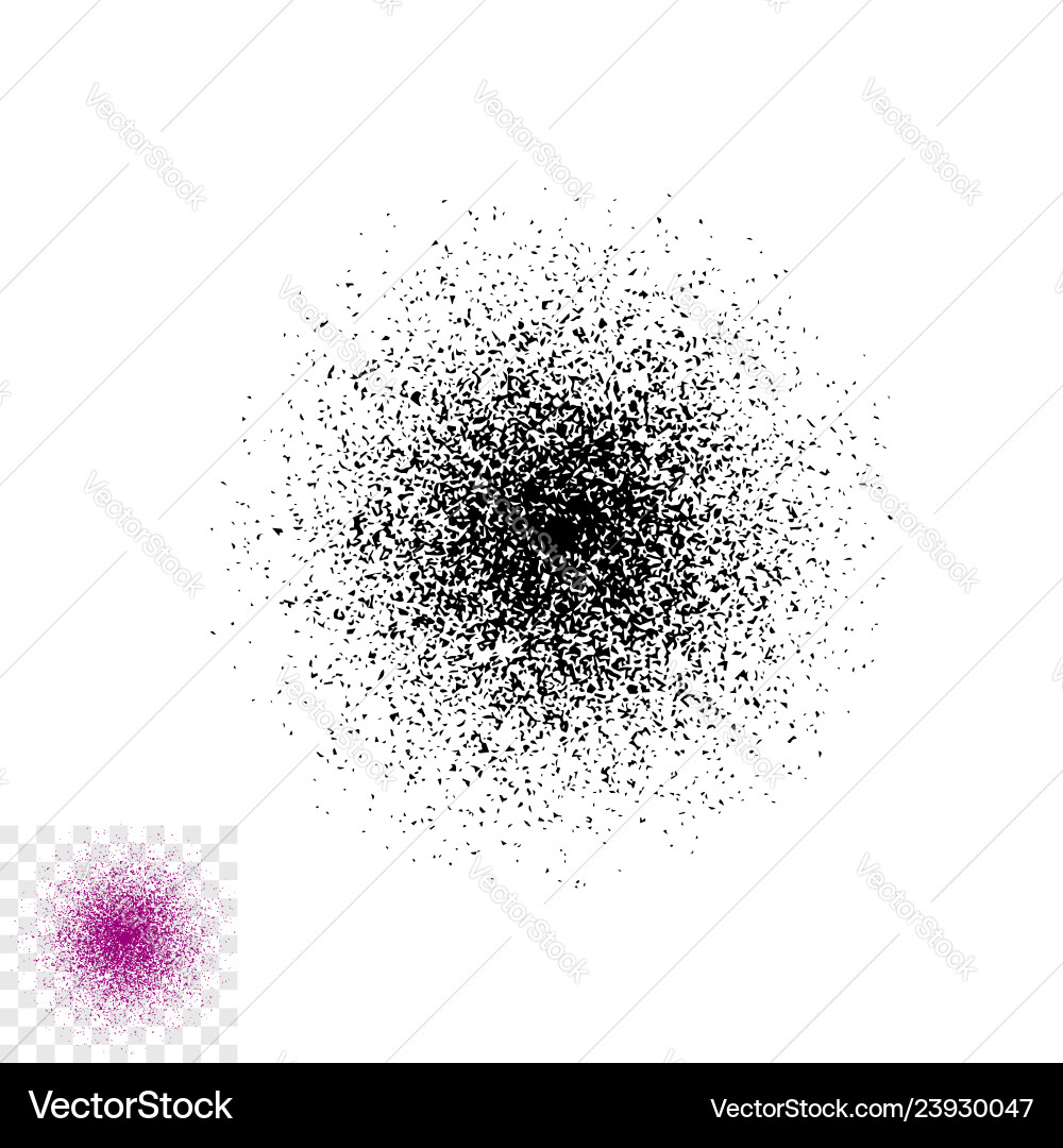 Grain radial texture concept of spray Royalty Free Vector