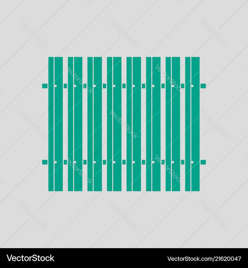 Icon of construction fence Royalty Free Vector Image