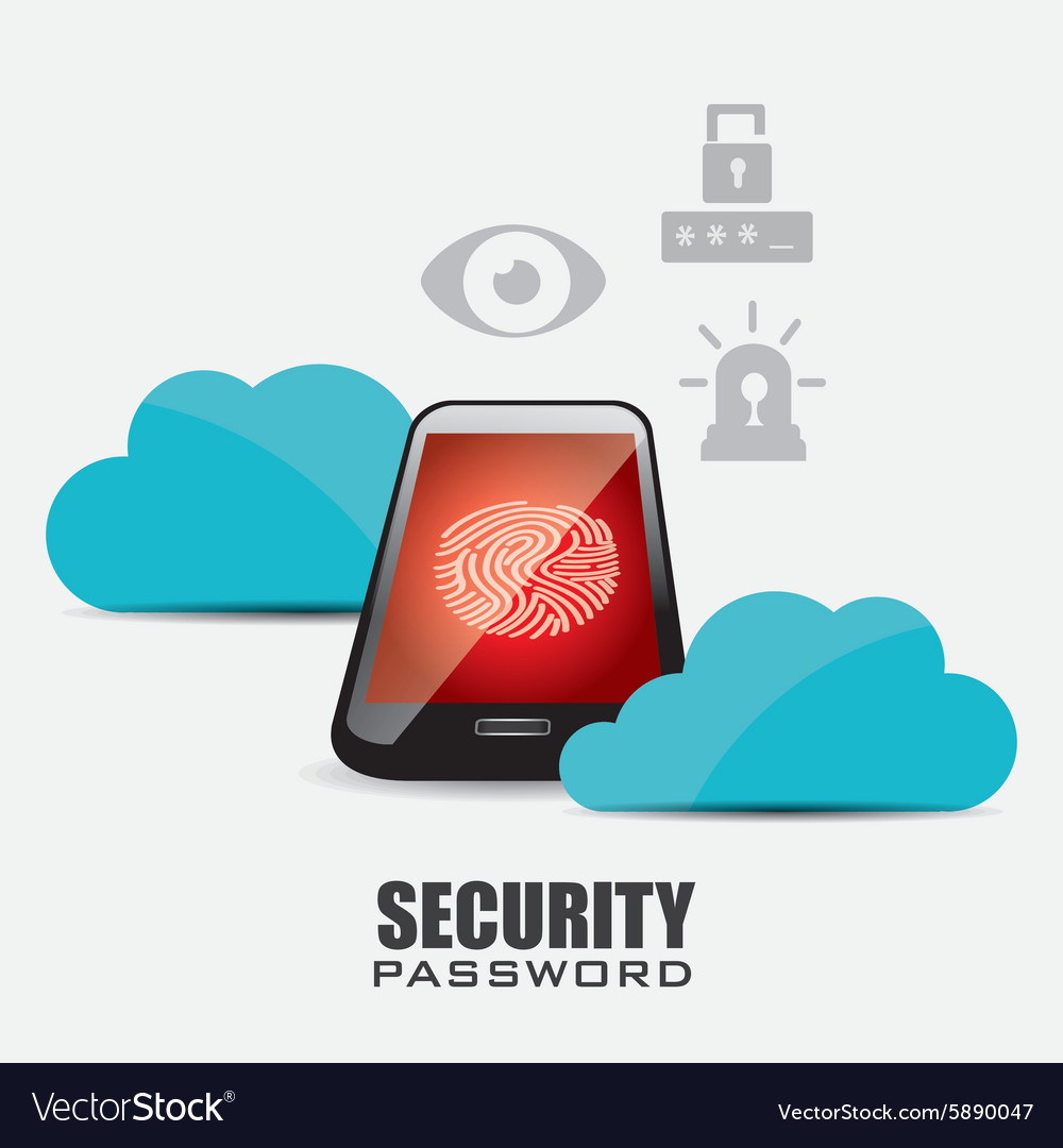 Security system design Royalty Free Vector Image