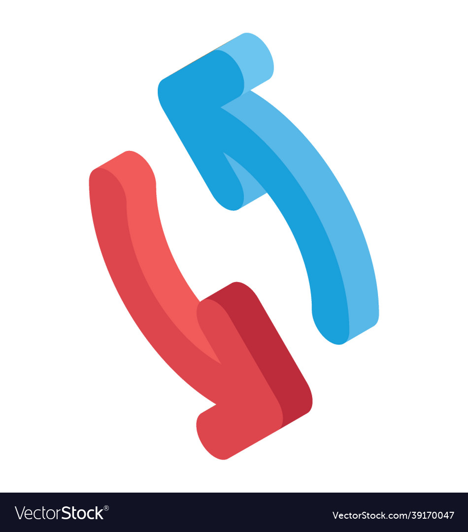 Sync symbol Royalty Free Vector Image - VectorStock