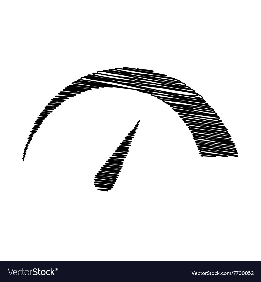 Black icon with scribble effect Royalty Free Vector Image
