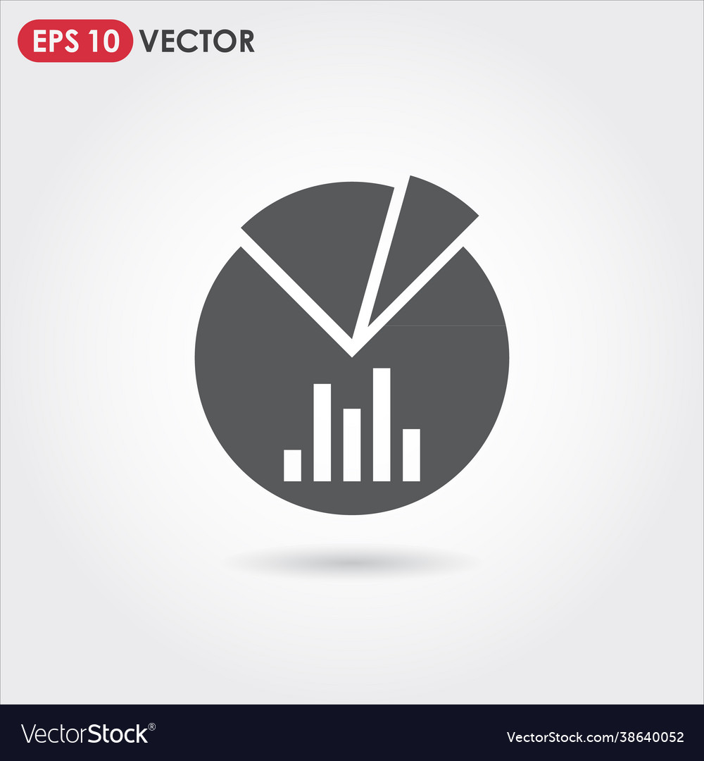 Chart single icon Royalty Free Vector Image - VectorStock
