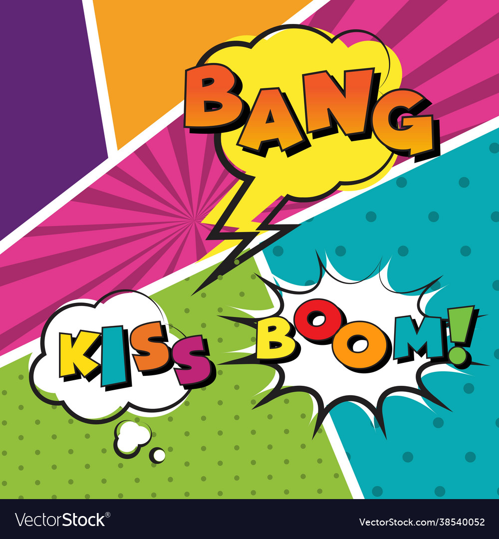 Comic book design element Royalty Free Vector Image