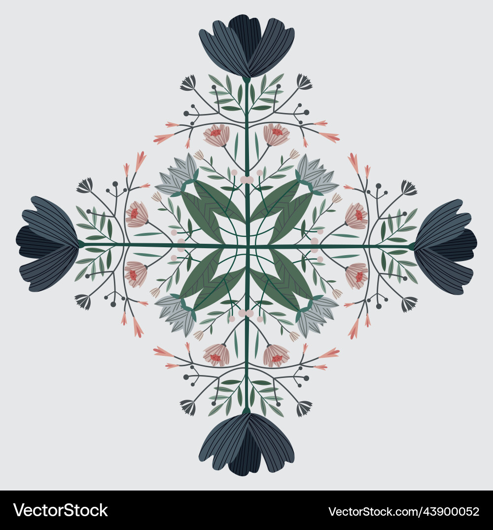 Delicate pattern in the form of flowers Royalty Free Vector