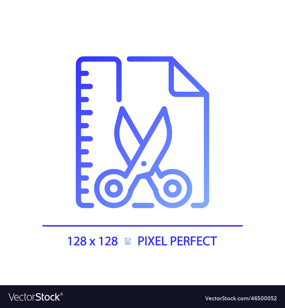 Diy stem pixel perfect gradient linear icon Vector Image