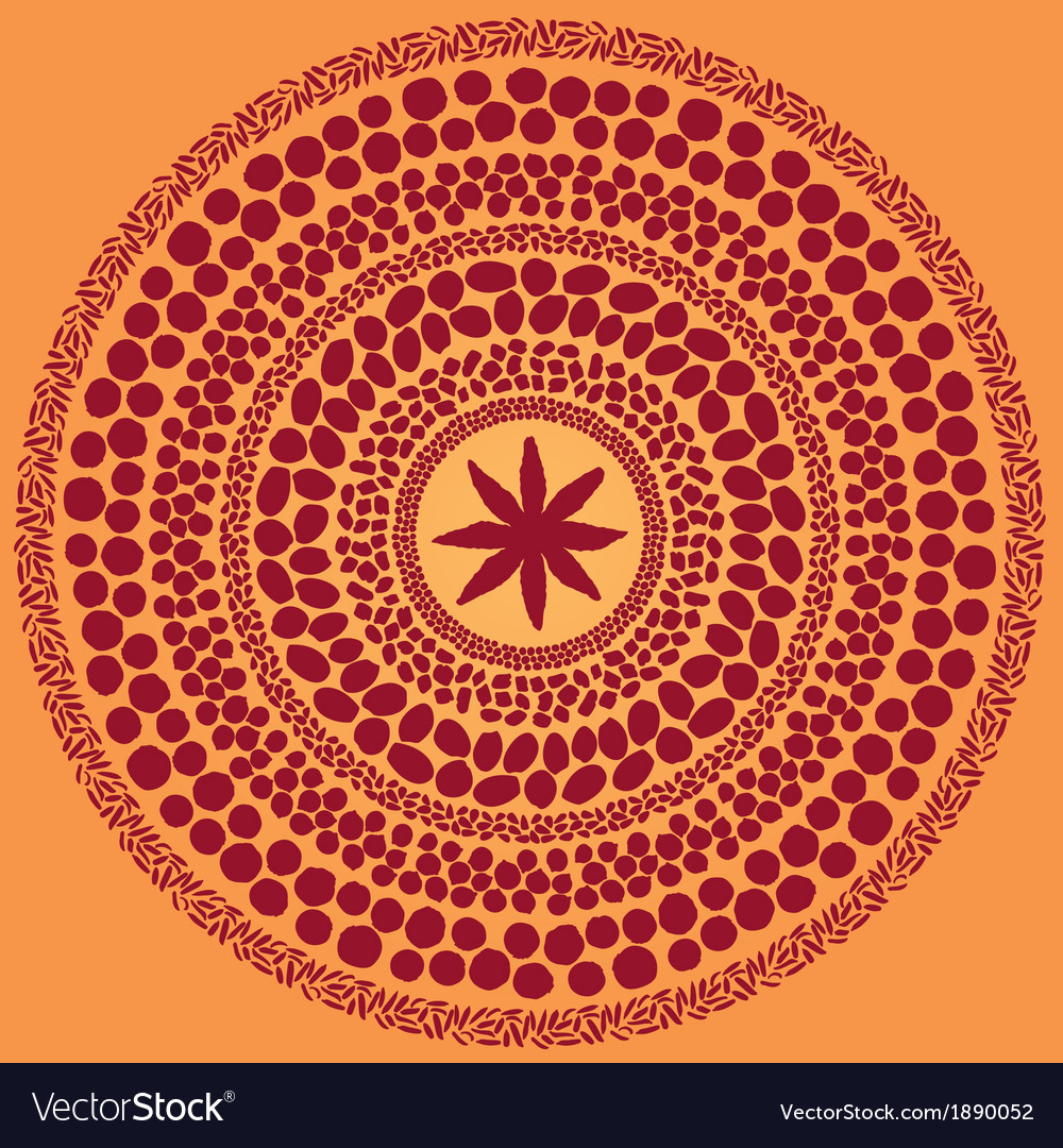 Indian spices pattern Royalty Free Vector Image