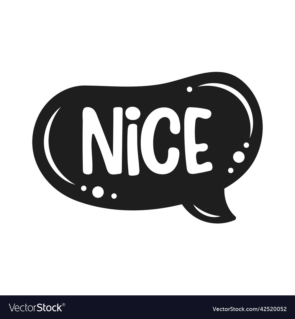 Nice doodle expression Royalty Free Vector Image