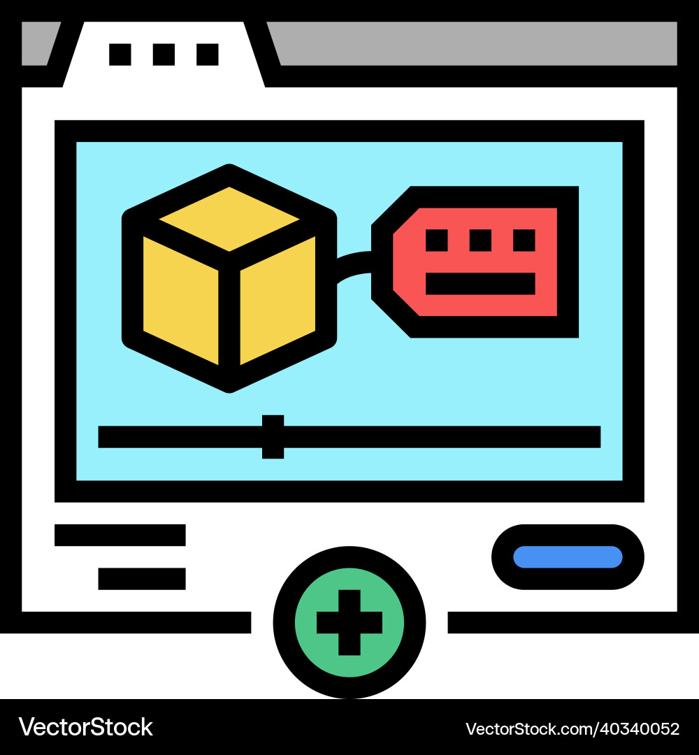Promote product color icon Royalty Free Vector Image