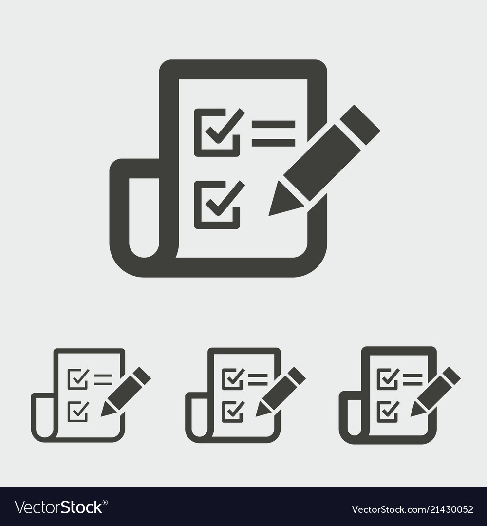 Survey icon Royalty Free Vector Image - VectorStock