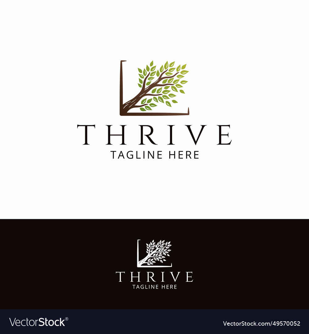 Thrive logo Royalty Free Vector Image - VectorStock
