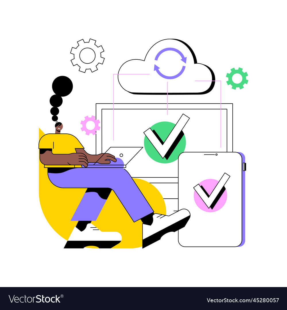 Cloud Connection Abstract Concept Royalty Free Vector Image