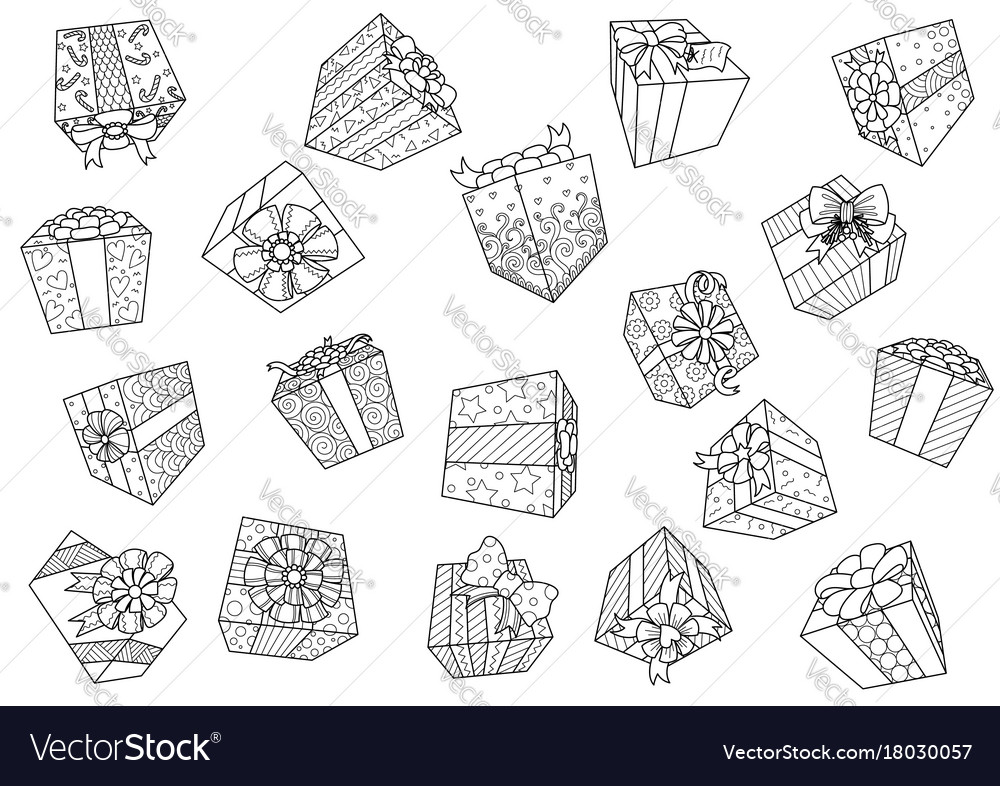 Falling gift boxes Royalty Free Vector Image - VectorStock