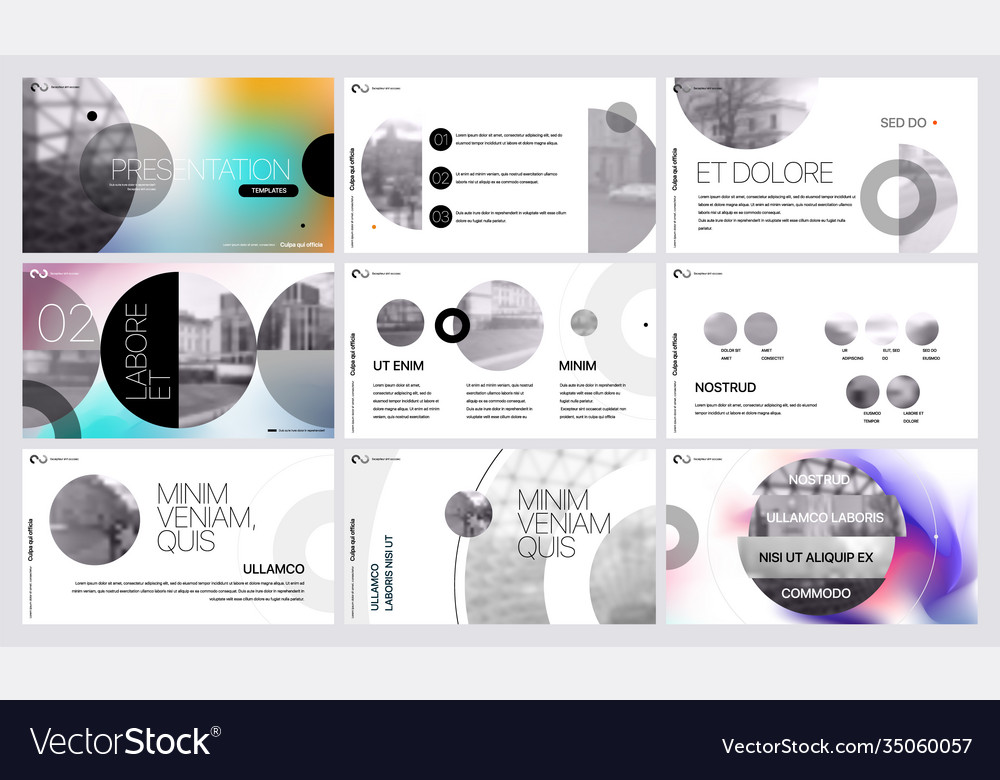 Graphic Design Project Proposal Presentation Vector Image