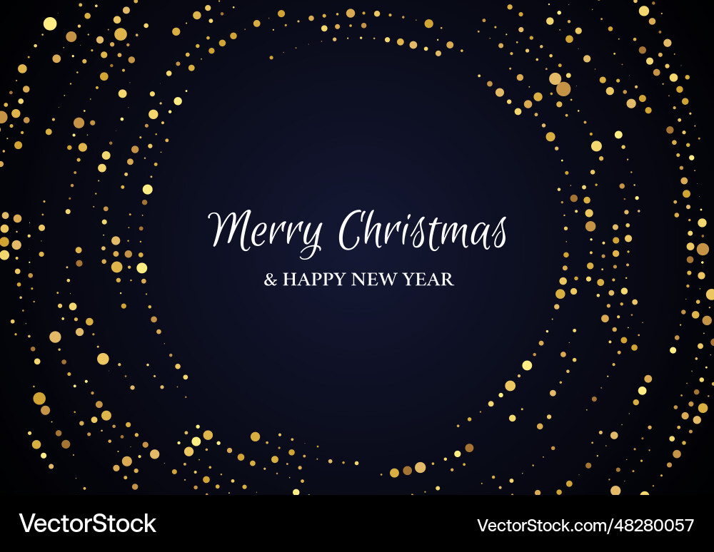 Merry christmas of gold glitter pattern Royalty Free Vector