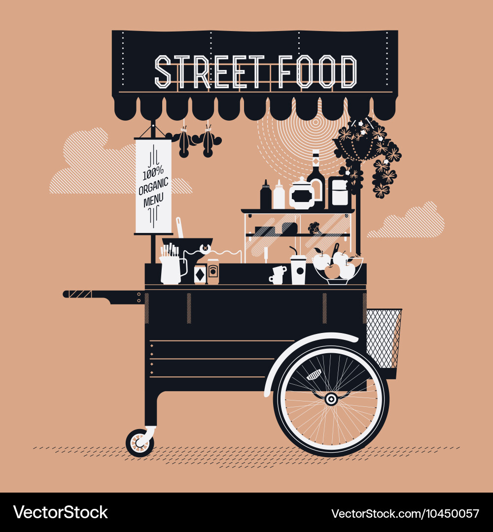 Street food Royalty Free Vector Image - VectorStock