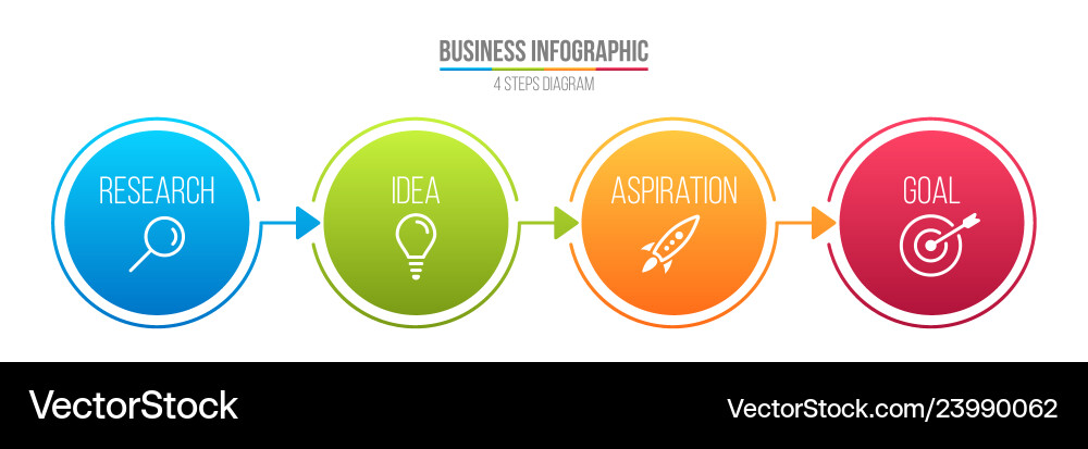 Creative of infographic line Royalty Free Vector Image