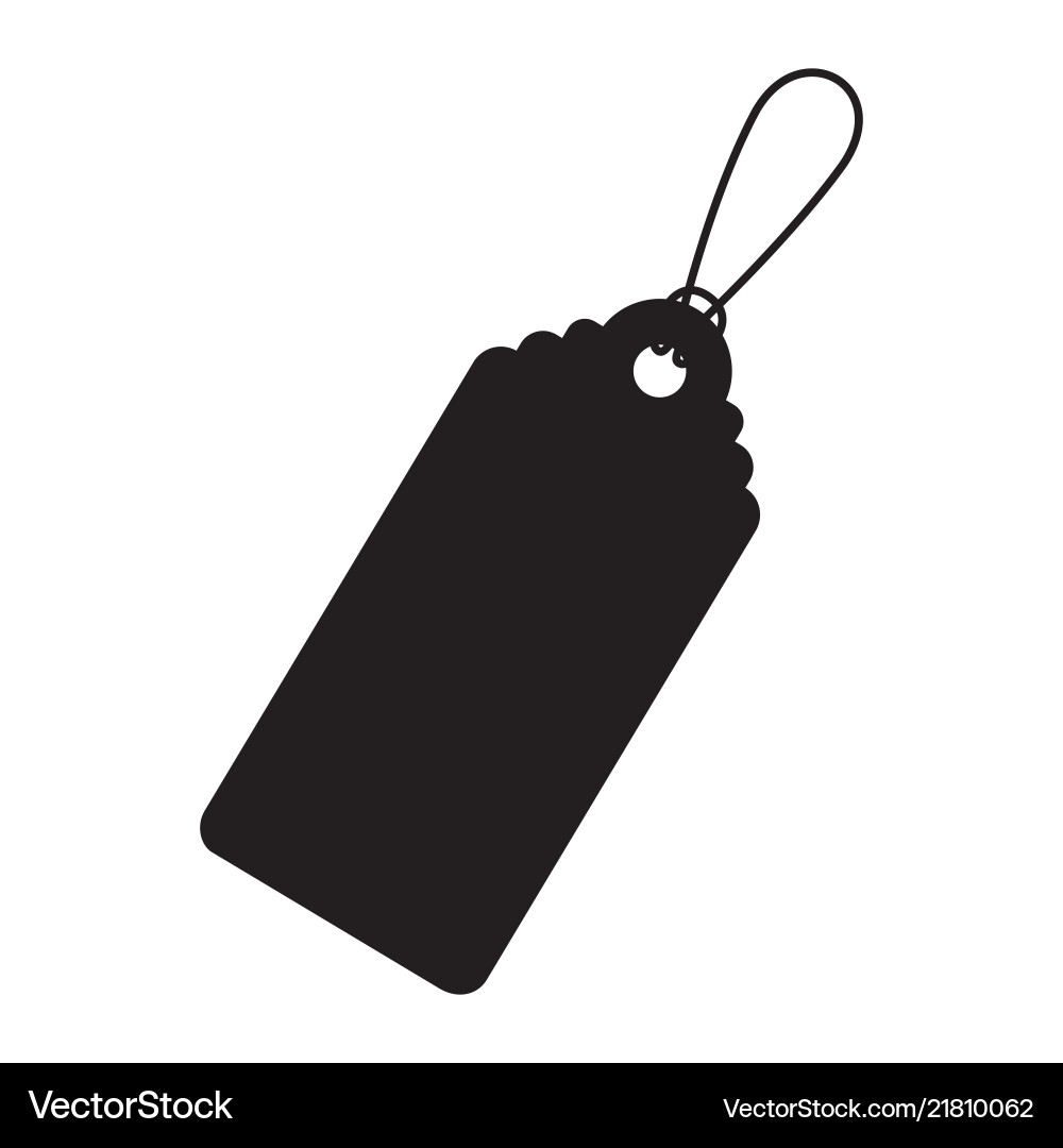 Isolated hanging tag design Royalty Free Vector Image