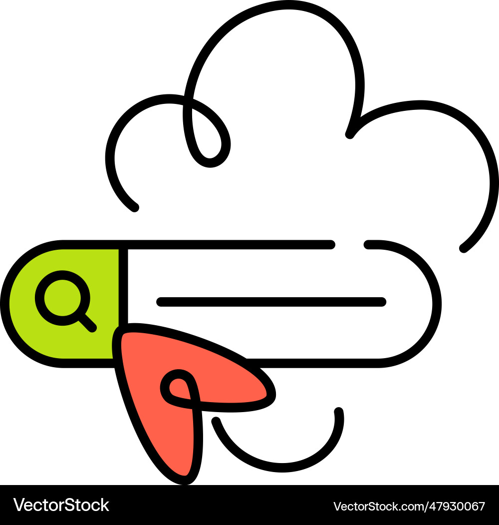 Cloud search Royalty Free Vector Image - VectorStock