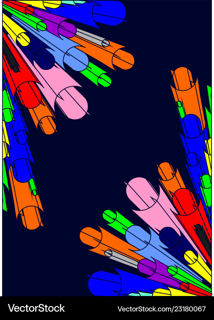 Creative background with color rolling Royalty Free Vector