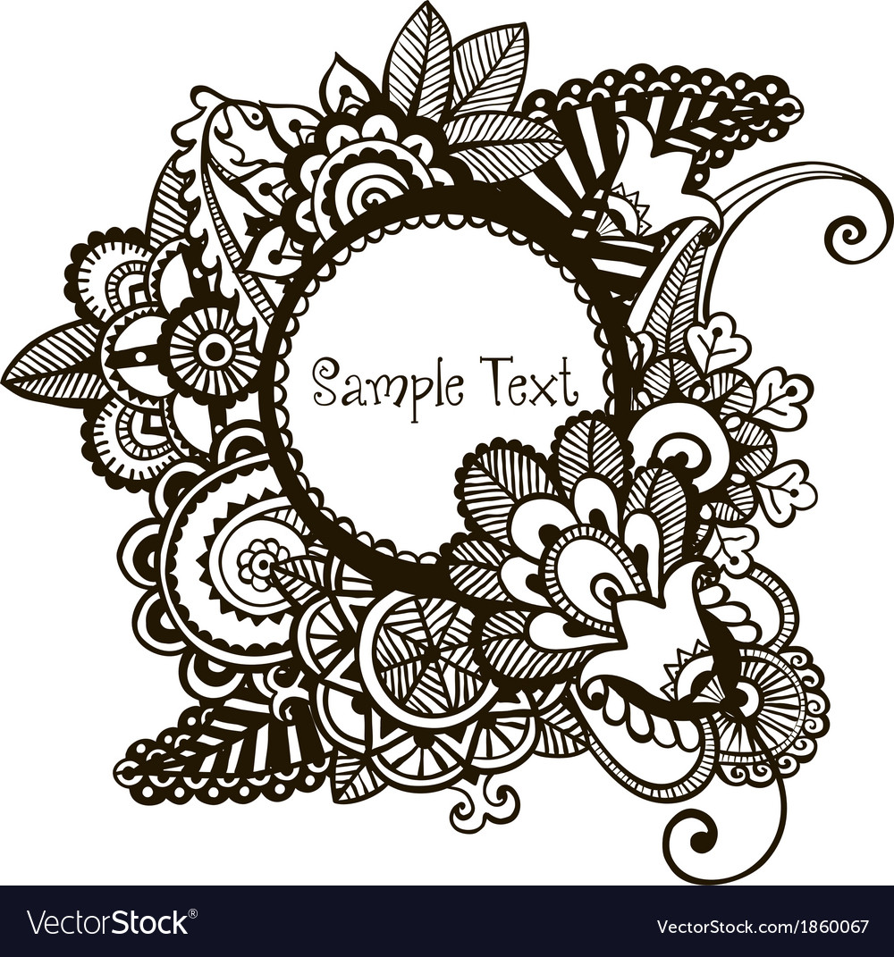Hand drawn frame Royalty Free Vector Image - VectorStock