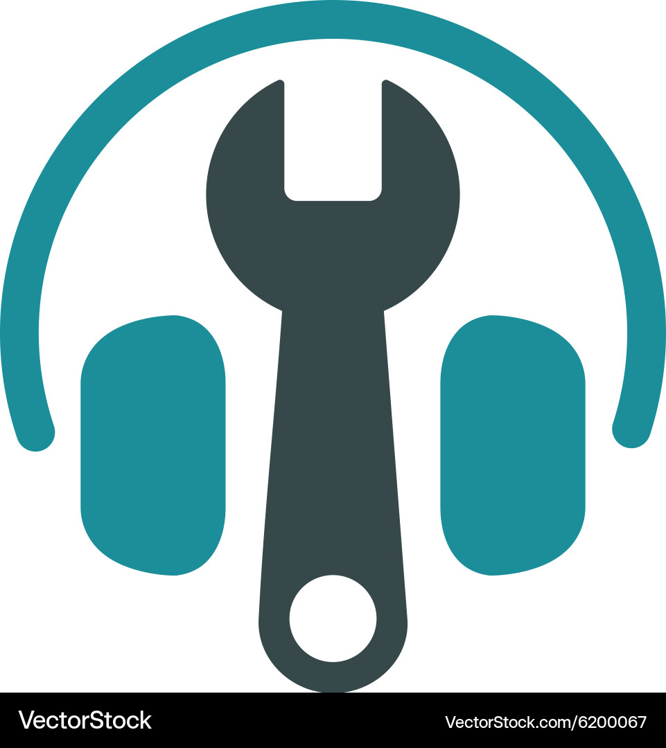 Headset Options Icon Royalty Free Vector Image