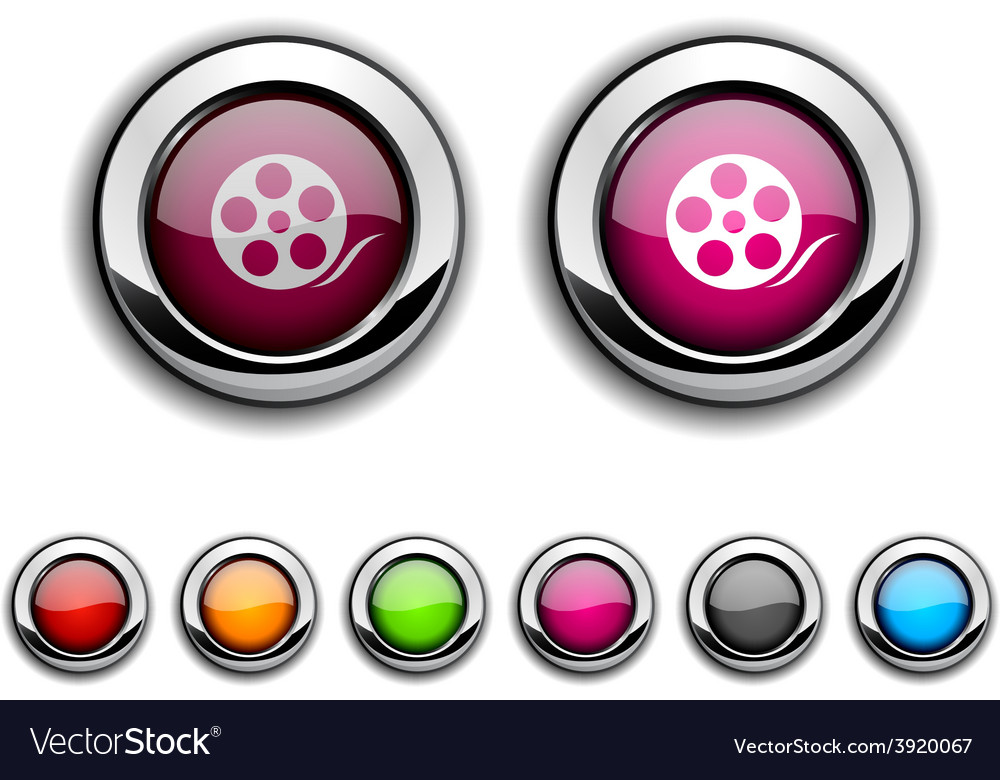 Media button Royalty Free Vector Image - VectorStock