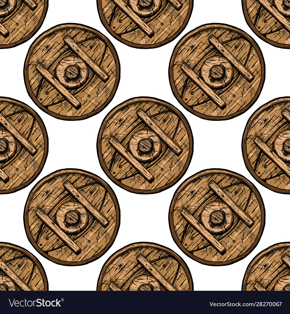 Pattern with wheel Royalty Free Vector Image - VectorStock