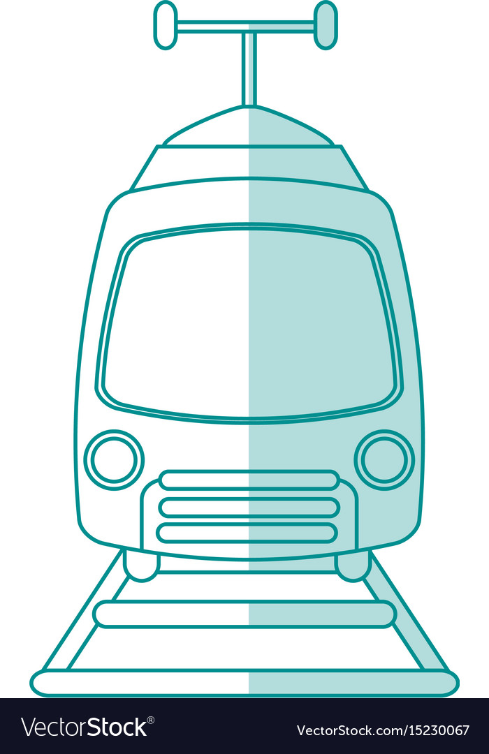 Train shadow Royalty Free Vector Image - VectorStock